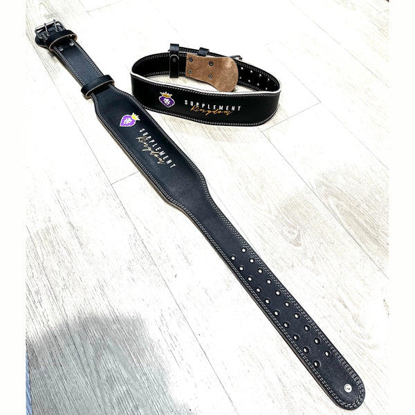 4” Supplement Kingdom Leather Weight lifting Belts